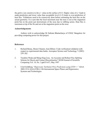 Estimation of Heat Flux on A Launch Vehicle Fin at Hypersonic Mach ...