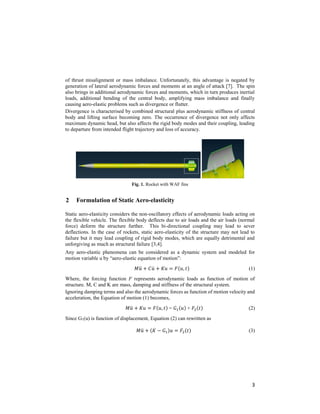 Static Aeroelasticity Analysis of Spinning Rocket for Divergence Speed ...
