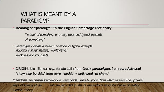 research-paradigms (Advanced Research Methods) | PPTX