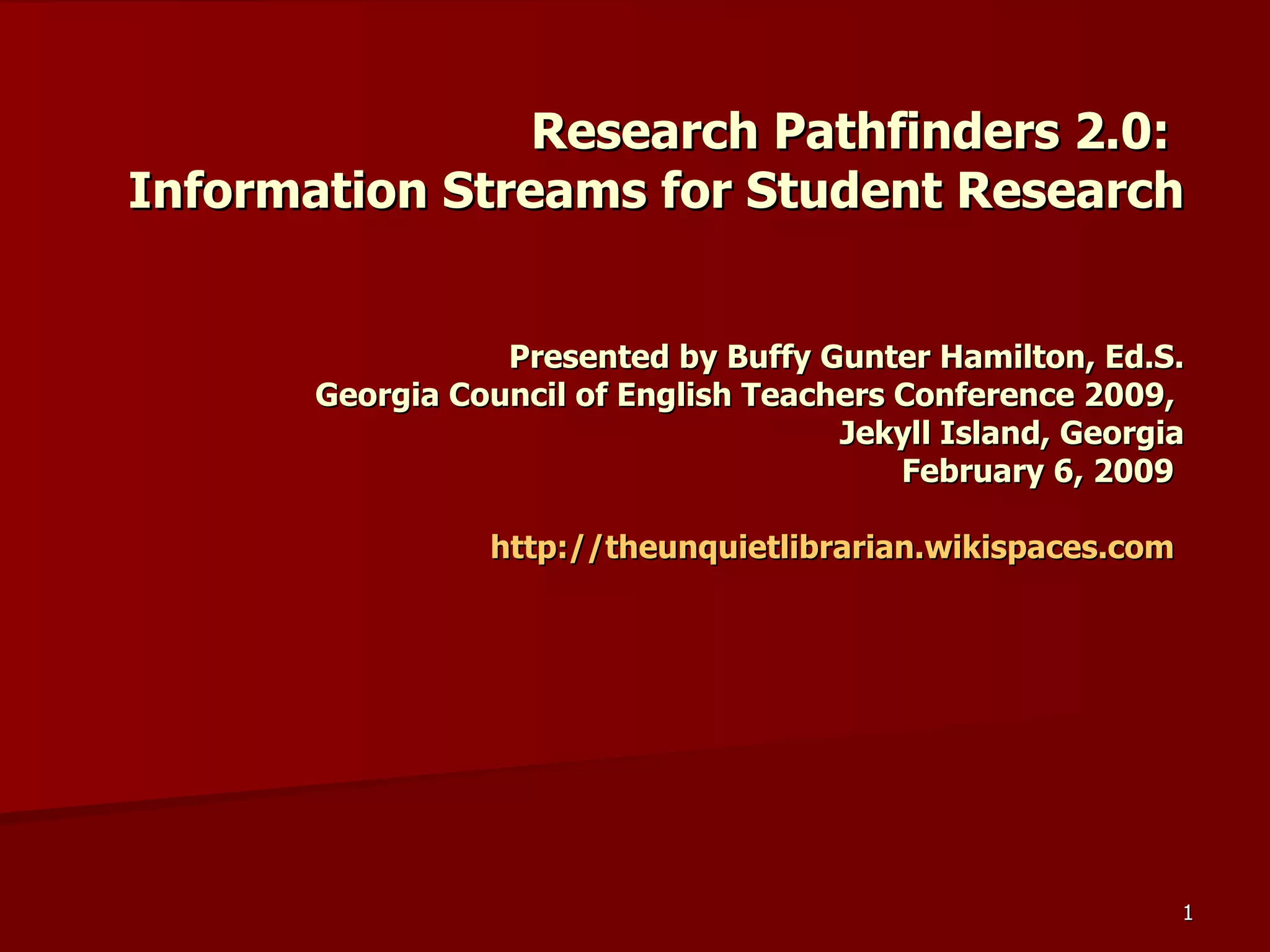 Research Pathfinders 2.0 | PPT