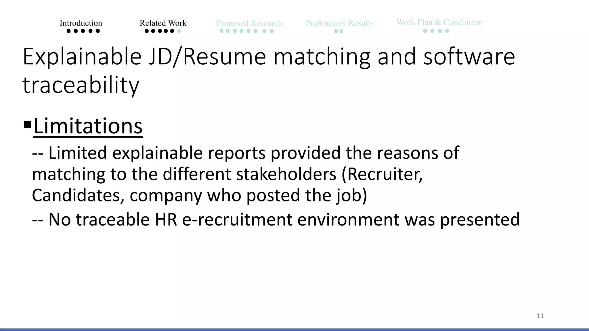 Toward a Traceable, Explainable and fair JD/Resume Recommendation ...