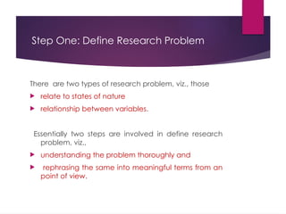 THE CHARACTERISTICS AND RESEARCH PROCESSES | PPT