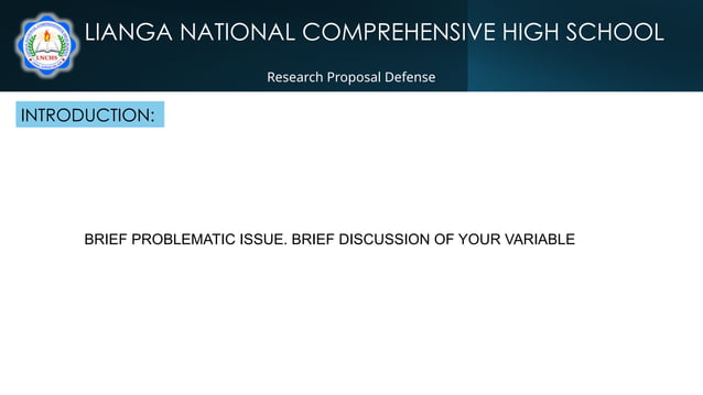research proposal defense example power point | PPTX