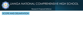 research proposal defense example power point | PPTX