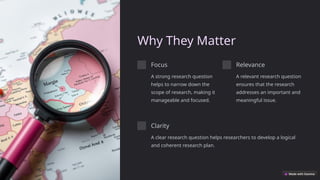 Research Questions, types and objectives | PPTX