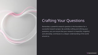 Research Questions, types and objectives | PPTX