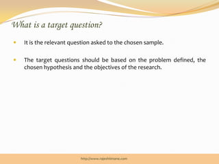 Questionnaire Design | PPTX