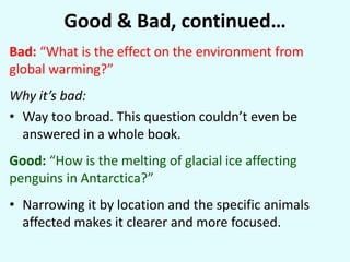 Research questions | PPTX