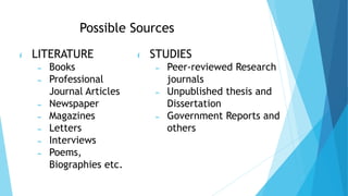 RESEARCH REVIEW OF RELATED LITERATURE AND STUDY | PPT