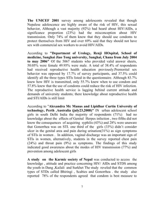 Research Thesis Final Hiv Aids | DOC