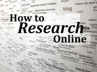 Internet Research Tips | PPT | Search | Internet