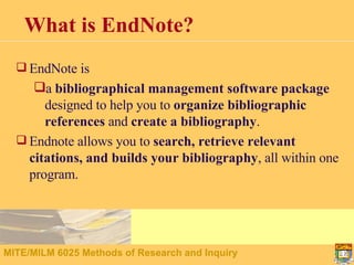 Research Tool - End Note | PPT