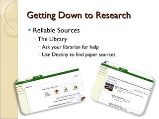 Research writing | PPT | Homework and Study | Education