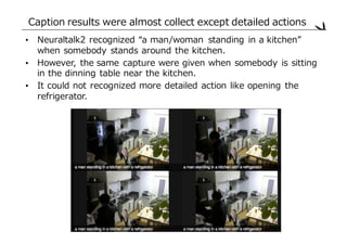 Basic Study on Life-logging Video Capture via Neuraltalk2 | PPT