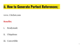 Research 03. reference making made easy | PPT