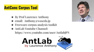Research 05. corpus analysis with ant conc | PPTX