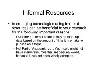 Research notes | PPT | Search | Internet