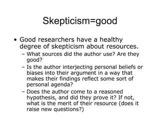 Research notes | PPT | Search | Internet