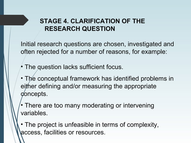 stages of research | PPT