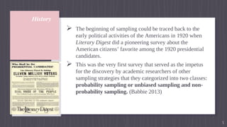 Research 1: Sampling | PPT
