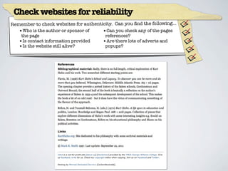 Research 101 - Effective Research with Google | PPT