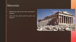 Parthenon - Historical Building Systems | PPT