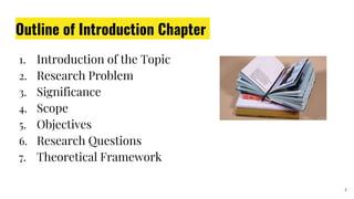 Research 21. code 44. How to write introduction chapter | PPTX