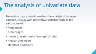 Data Analysis in Quantitative and Qualitative Research | PPTX