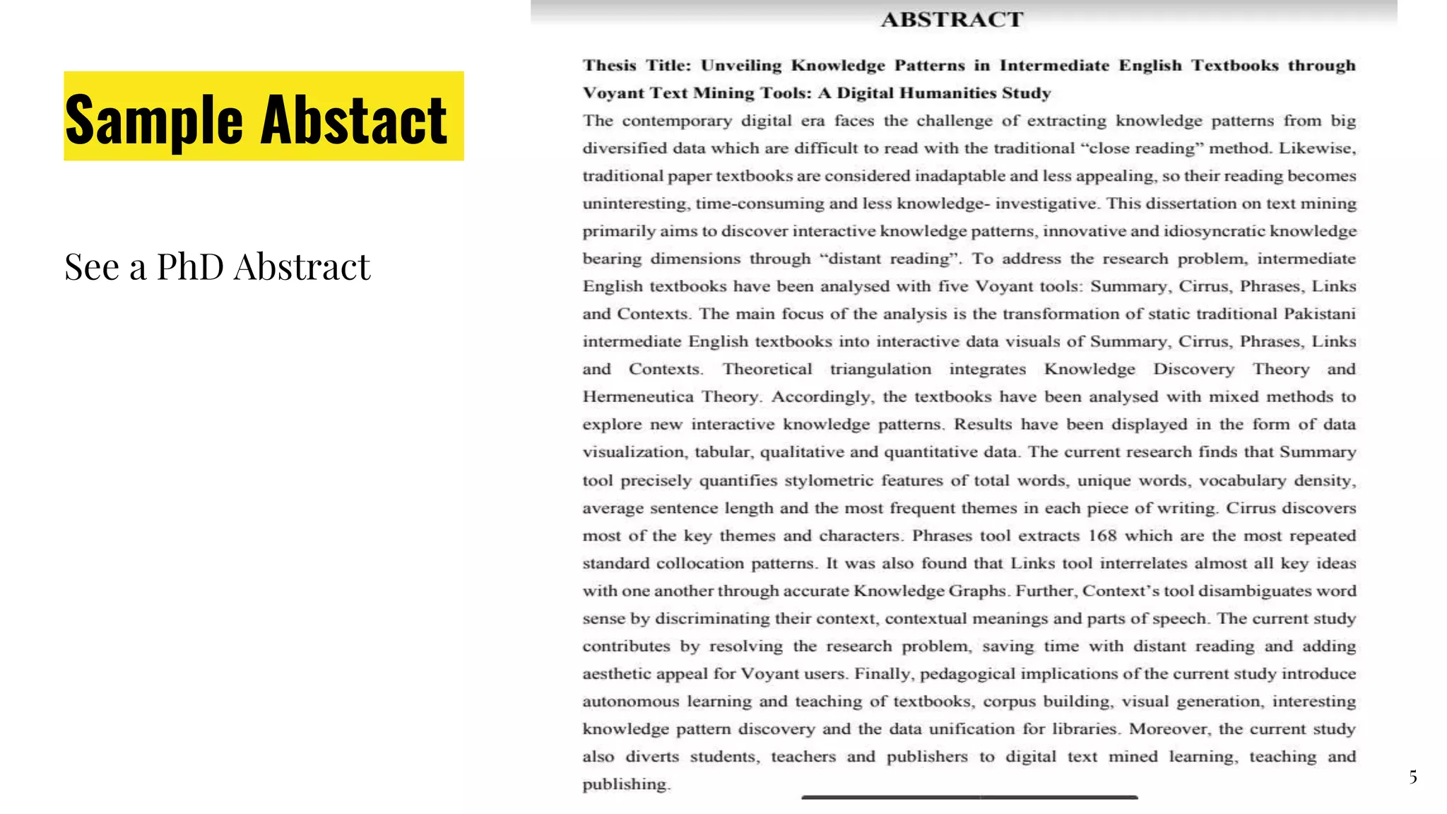 Research 26. code. 0049. How to write an abstract for a thesis/ paper | PPT