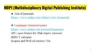 Research 34. MDPI, SSCI, AHCI Publishers Code. 0083.pptx