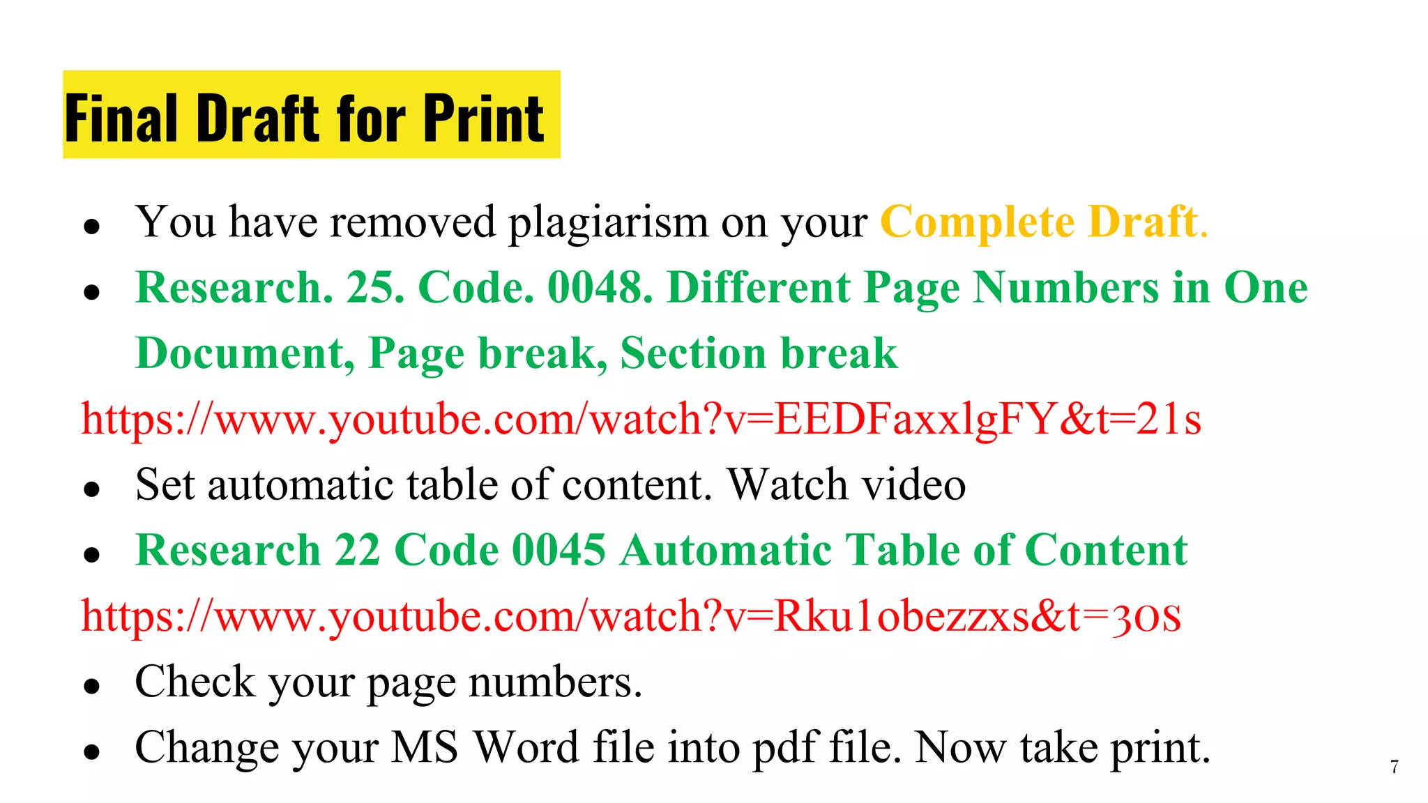 Research 35. How to Prepare Your File for Turnitin. Code. 100.pptx