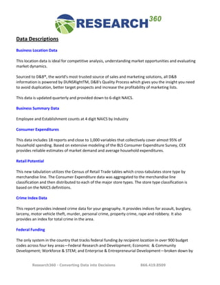 Research360 Overview | PDF | Information Services Industry | Industries