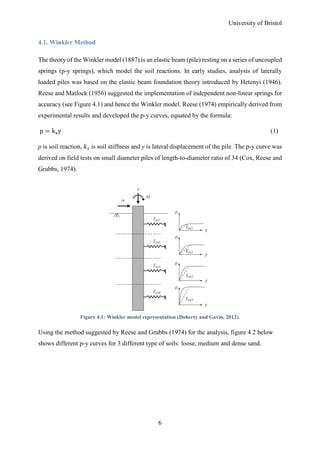 Behaviour and Analysis of Large Diameter Laterally Loaded Piles | PDF ...