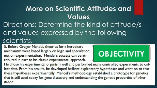 Importance of Scientific Attitudes and Basic Science Process Skills | PPTX
