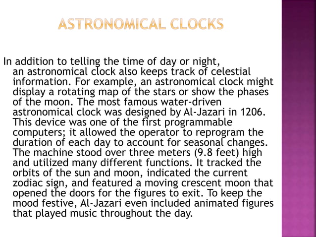 Ancient devices for Measuring Time | PPTX