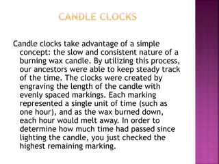 Ancient devices for Measuring Time | PPTX