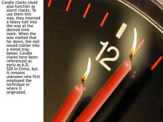 Ancient devices for Measuring Time | PPTX