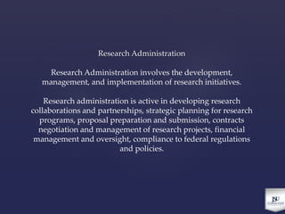 JSU Research Administration | PPTX | Business | Business and Finance