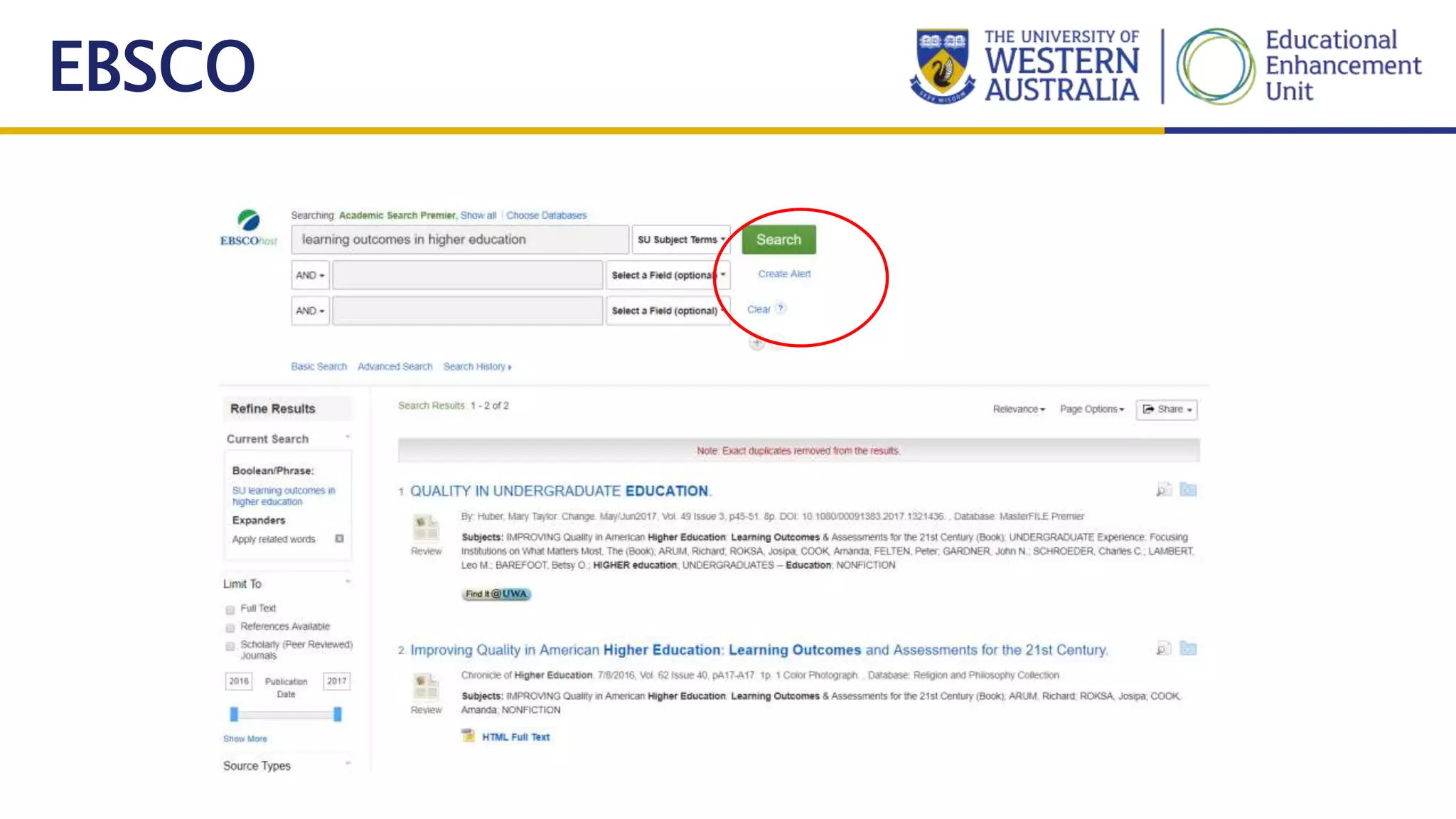 Research alerts for EBSCO | PPTX