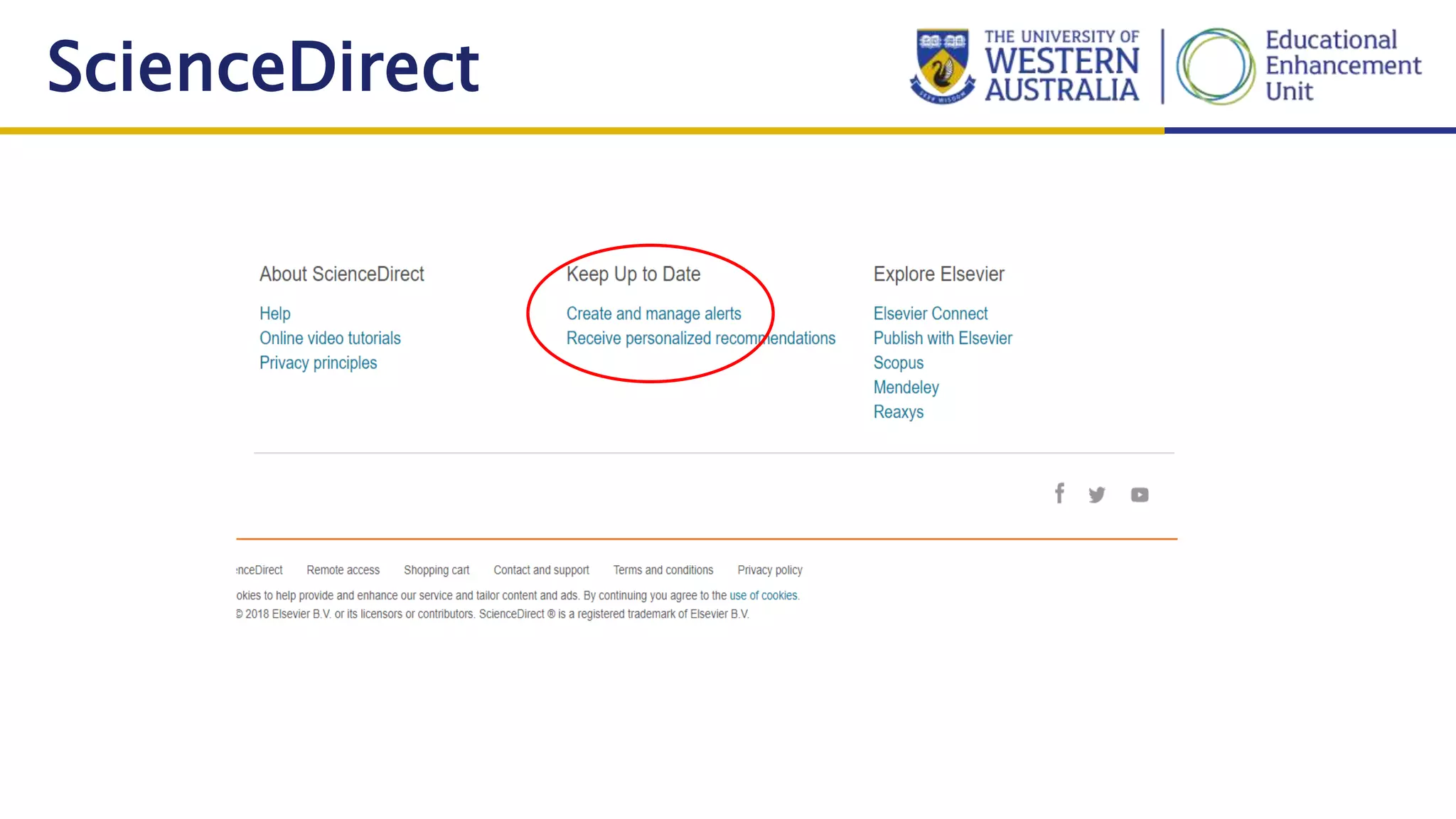 Research alerts for ScienceDirect | PPTX