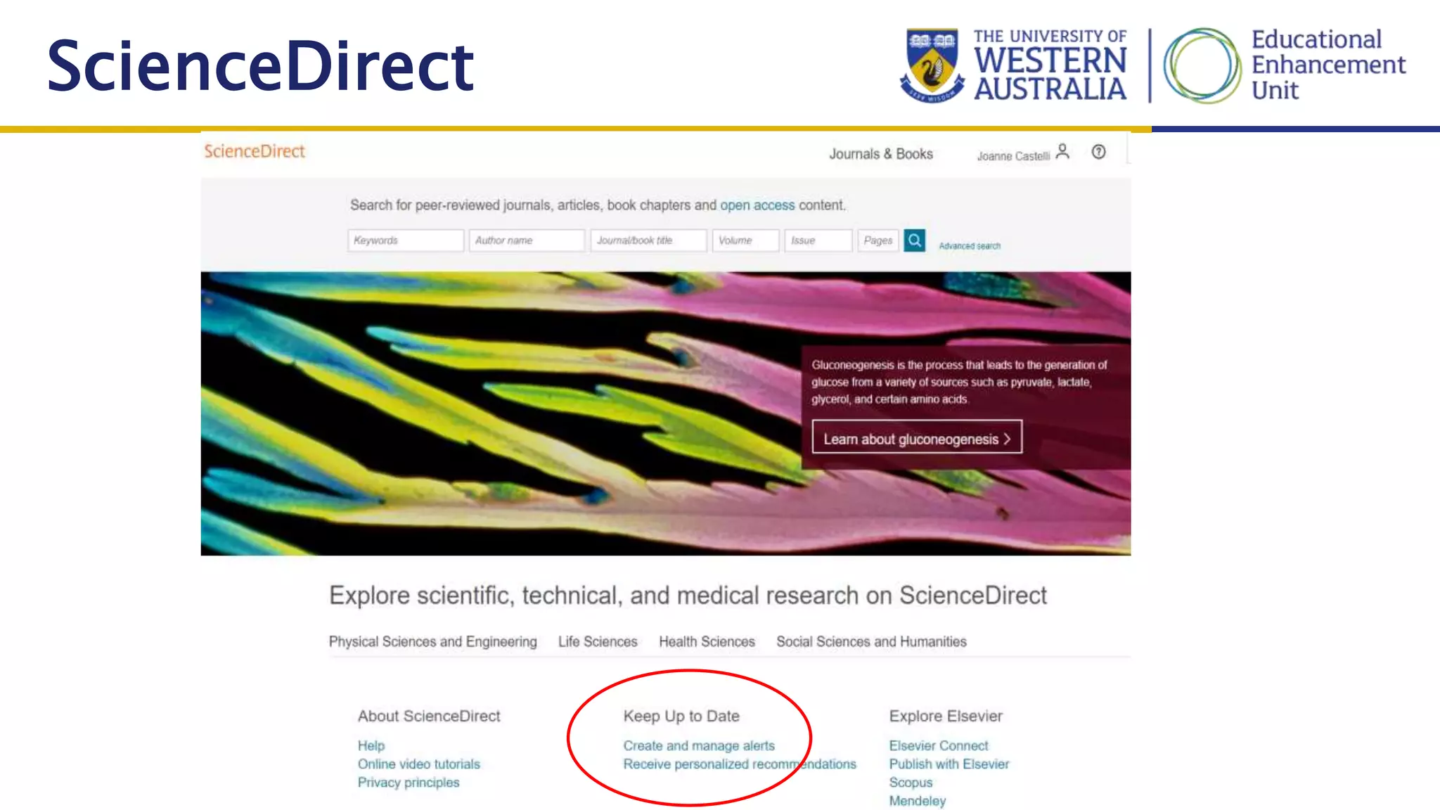 Research alerts for ScienceDirect | PPTX