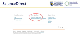 Research alerts for ScienceDirect | PPT