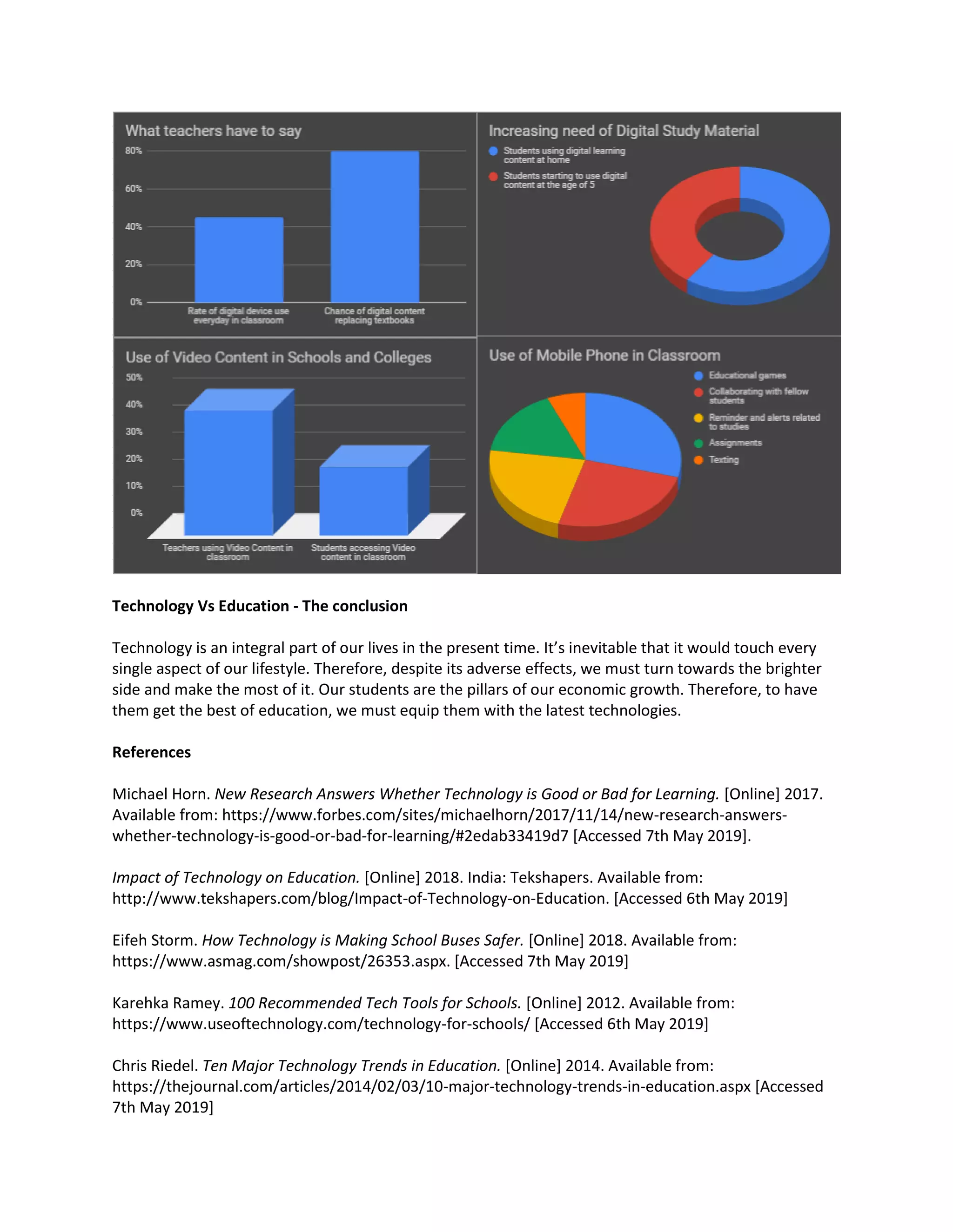 The Effects of Technology Advances on Modern Education | PDF