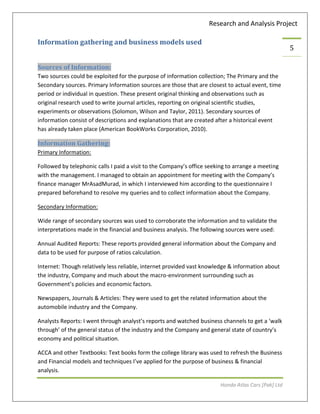 Oxford Brookes (OBU) ACCA Applied Accounting RAP Thesis on Topic 8 ‘The ...