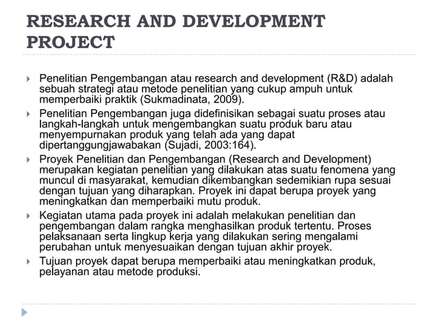 RESEARCH AND DEVELOPMENT PROJECT MANUFACTURE.pptx