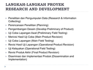 RESEARCH AND DEVELOPMENT PROJECT MANUFACTURE.pptx