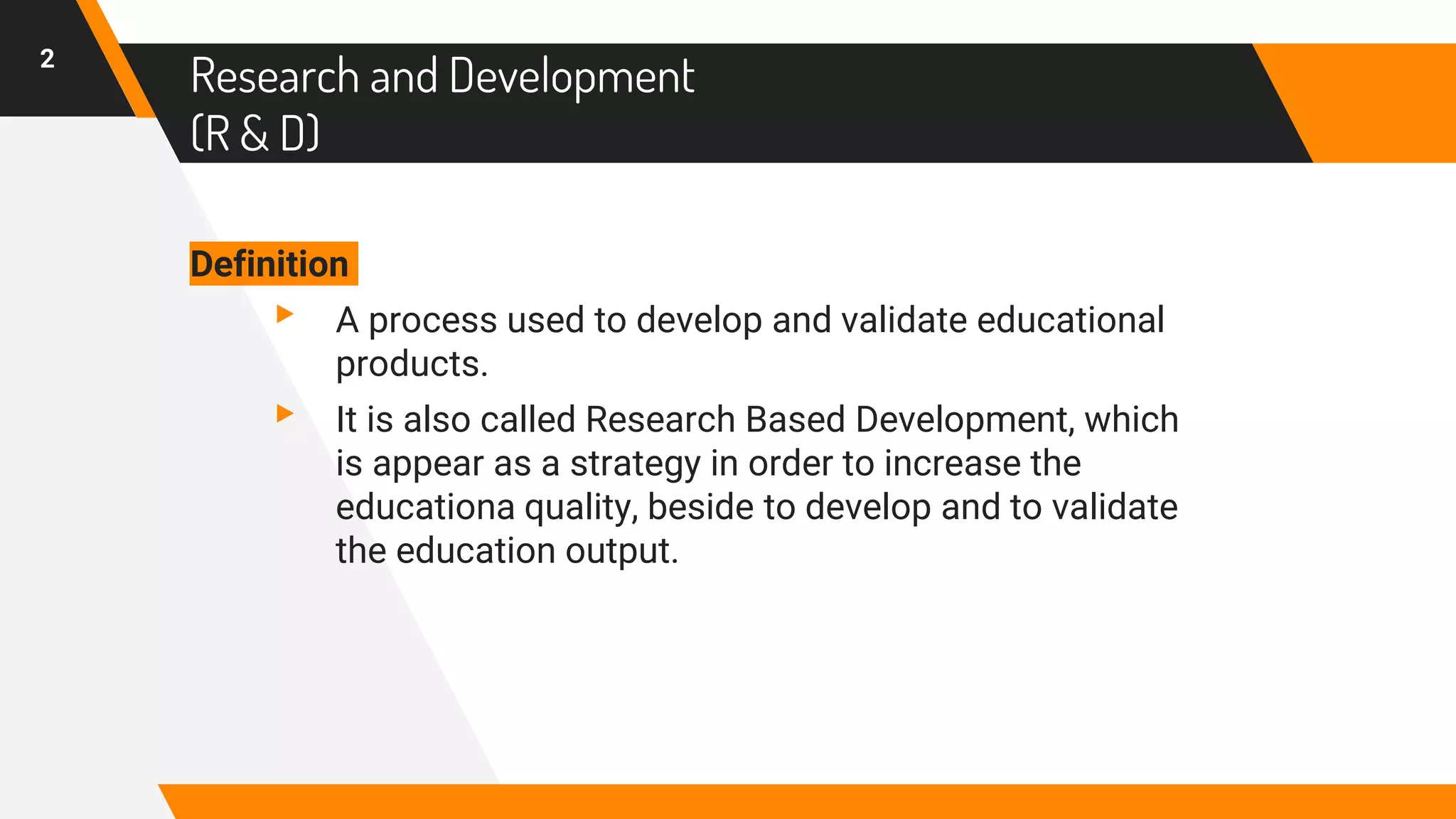 Research and development (r & d) | PPTX