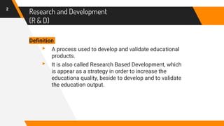 Research and development (r & d) | PPTX