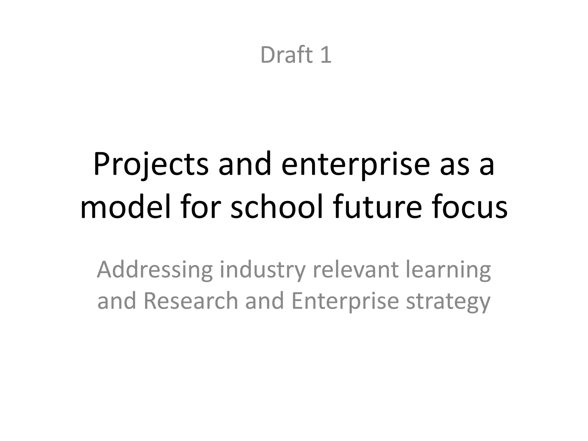 Research and Enterprise model | PPT