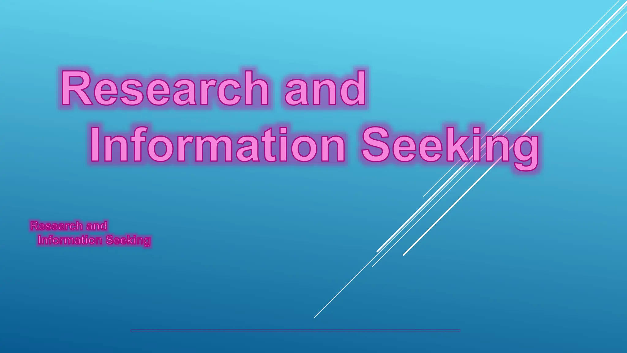 research and information seeking (empotech) | PPT